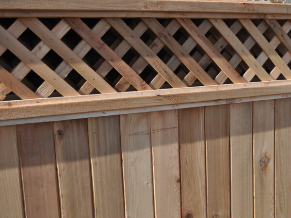 Diagonal Lattice Cedar Fence Panels | Big Red Cedar